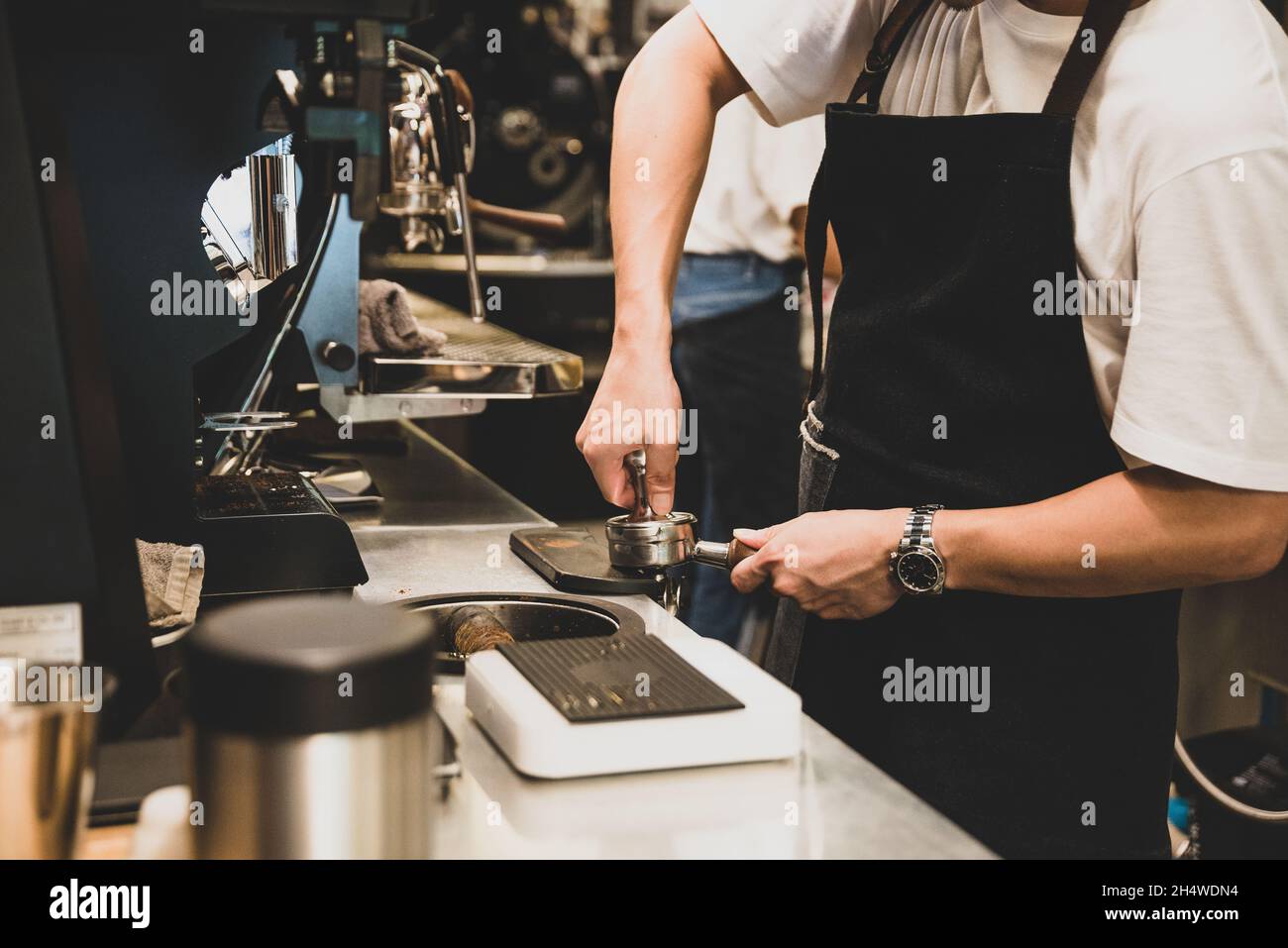 The process of making coffee Stock Photo - Alamy