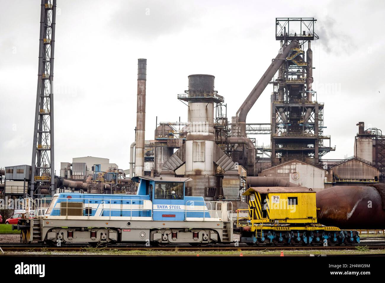 File photo dated 18/01/16 of a train carrying molten iron in front of ...