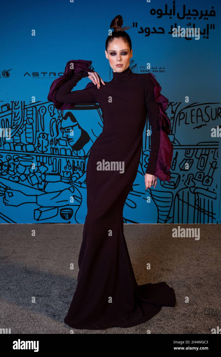 Doha, Qatar. 04th Nov, 2021. Canadian model Mikhaila â Cocoâ Rocha ...