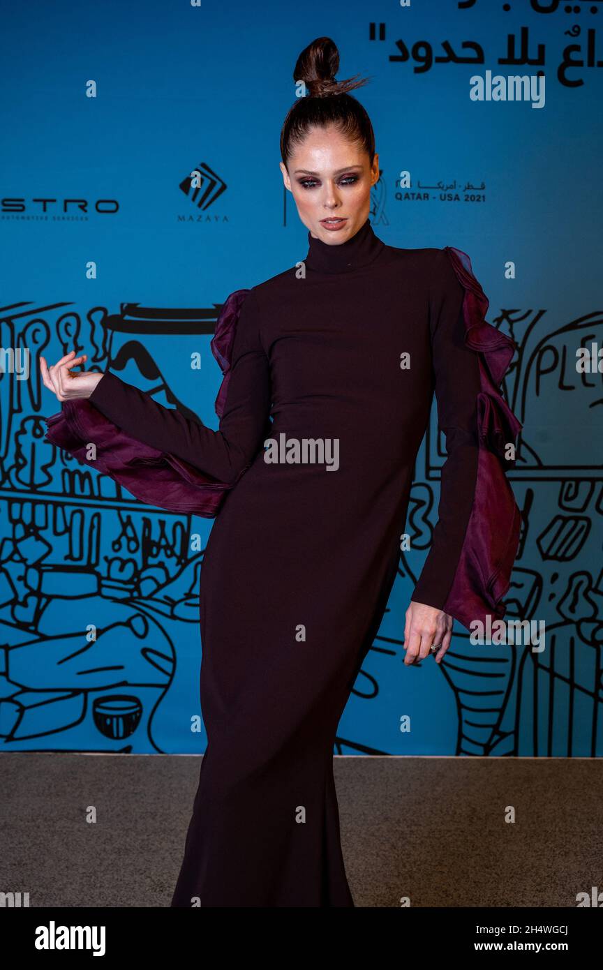 Doha, Qatar. 04th Nov, 2021. Canadian model Mikhaila ‘Coco' Rocha ...