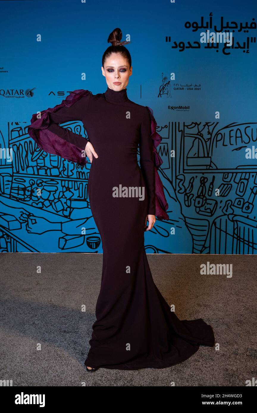 Doha, Qatar. 04th Nov, 2021. Canadian model Mikhaila 'Coco' Rocha ...