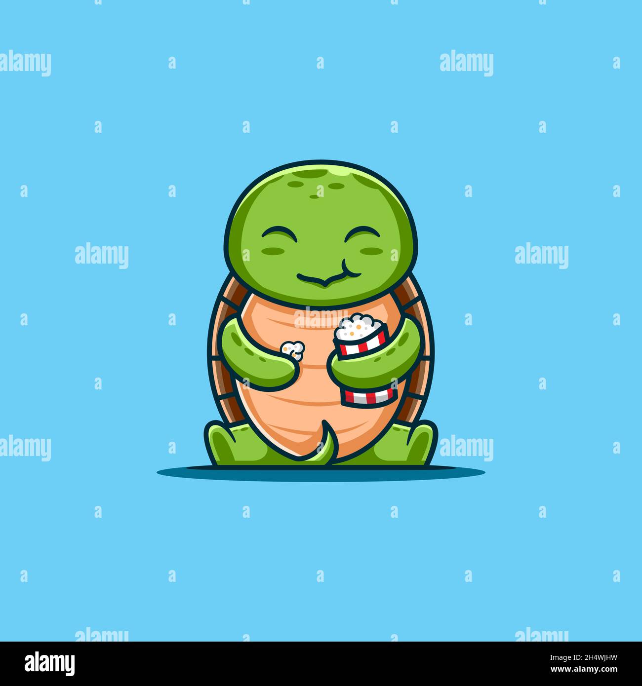 vector illustration. creates an illustrated image of a cheerful and ...