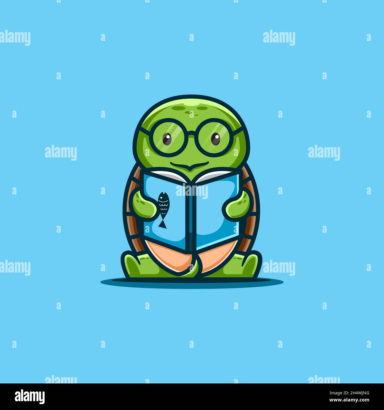 Turtle education amphibian image Stock Vector Images - Alamy