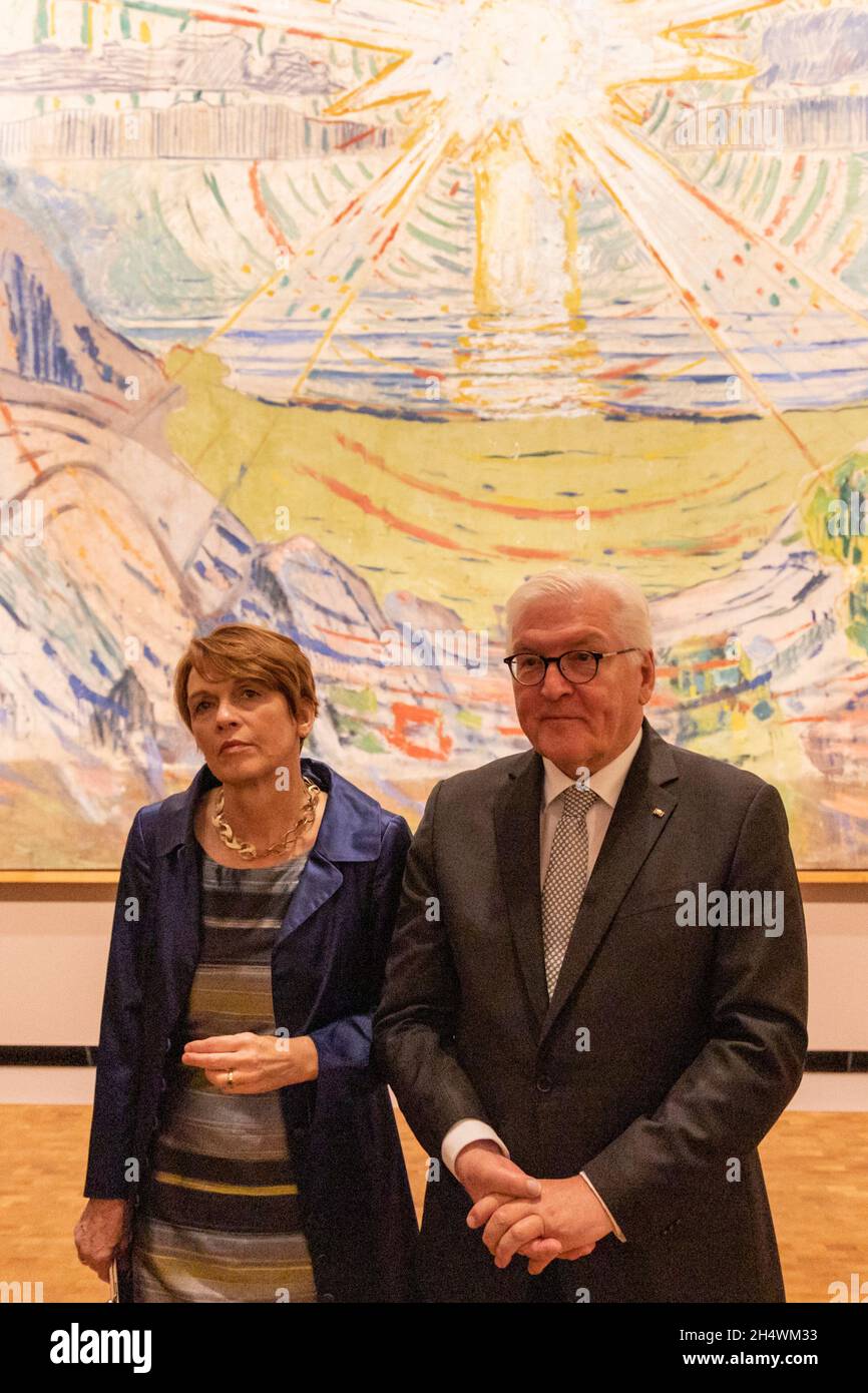 Oslo, Norway. , . German President Frank-Walter Steinmeier his wife ...