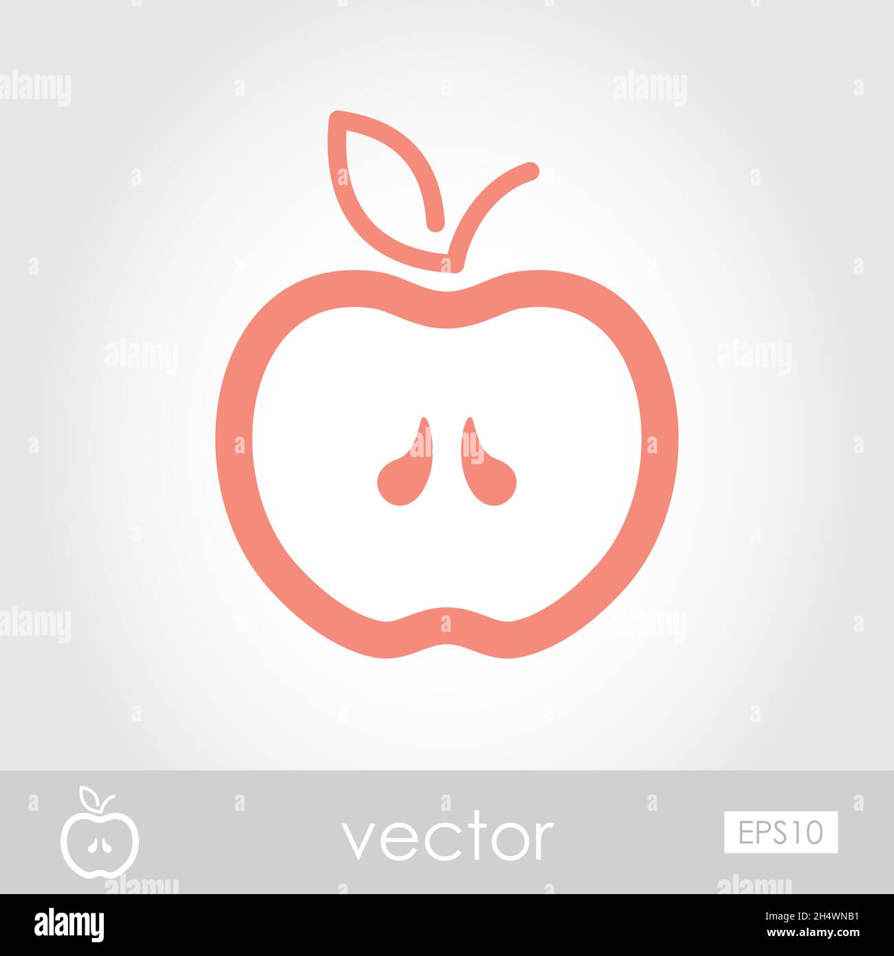 The modern vector Apple icon, eps 10 Stock Vector Image & Art - Alamy
