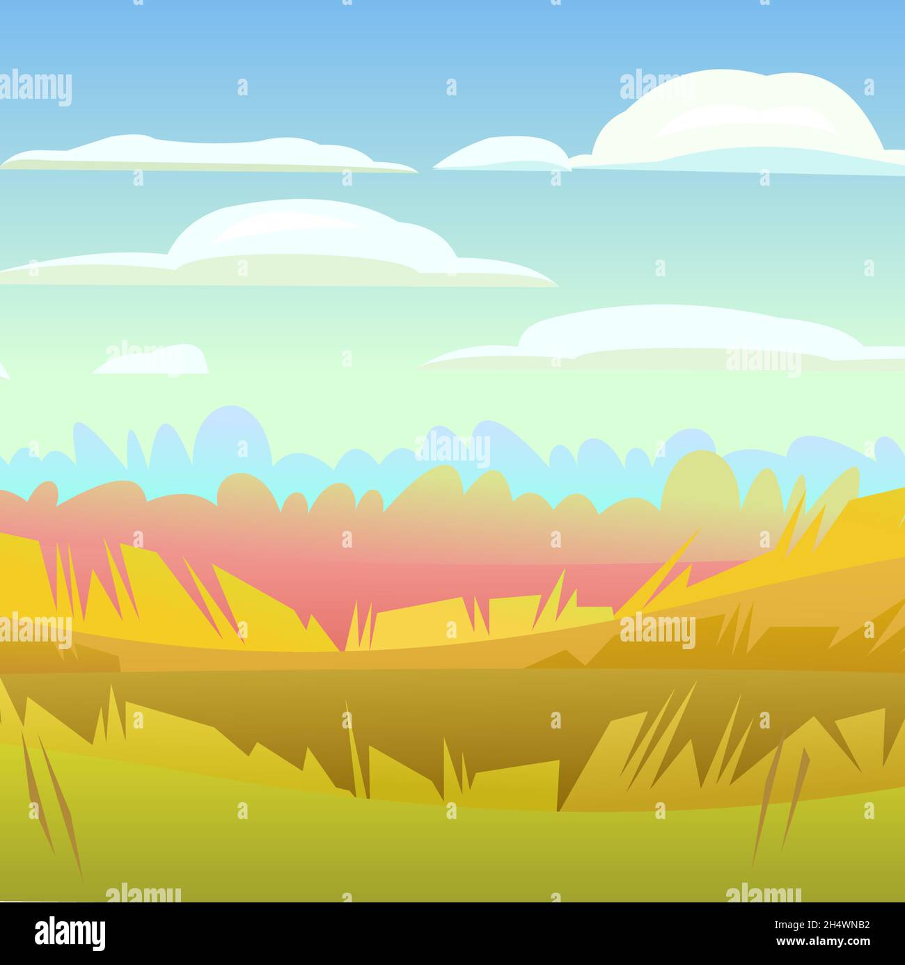 View field beautiful orange Stock Vector Images - Alamy