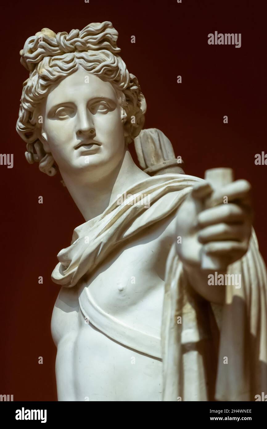 Apollo del Belvedere sculpture exhibited at The Pushkin State Museum of ...