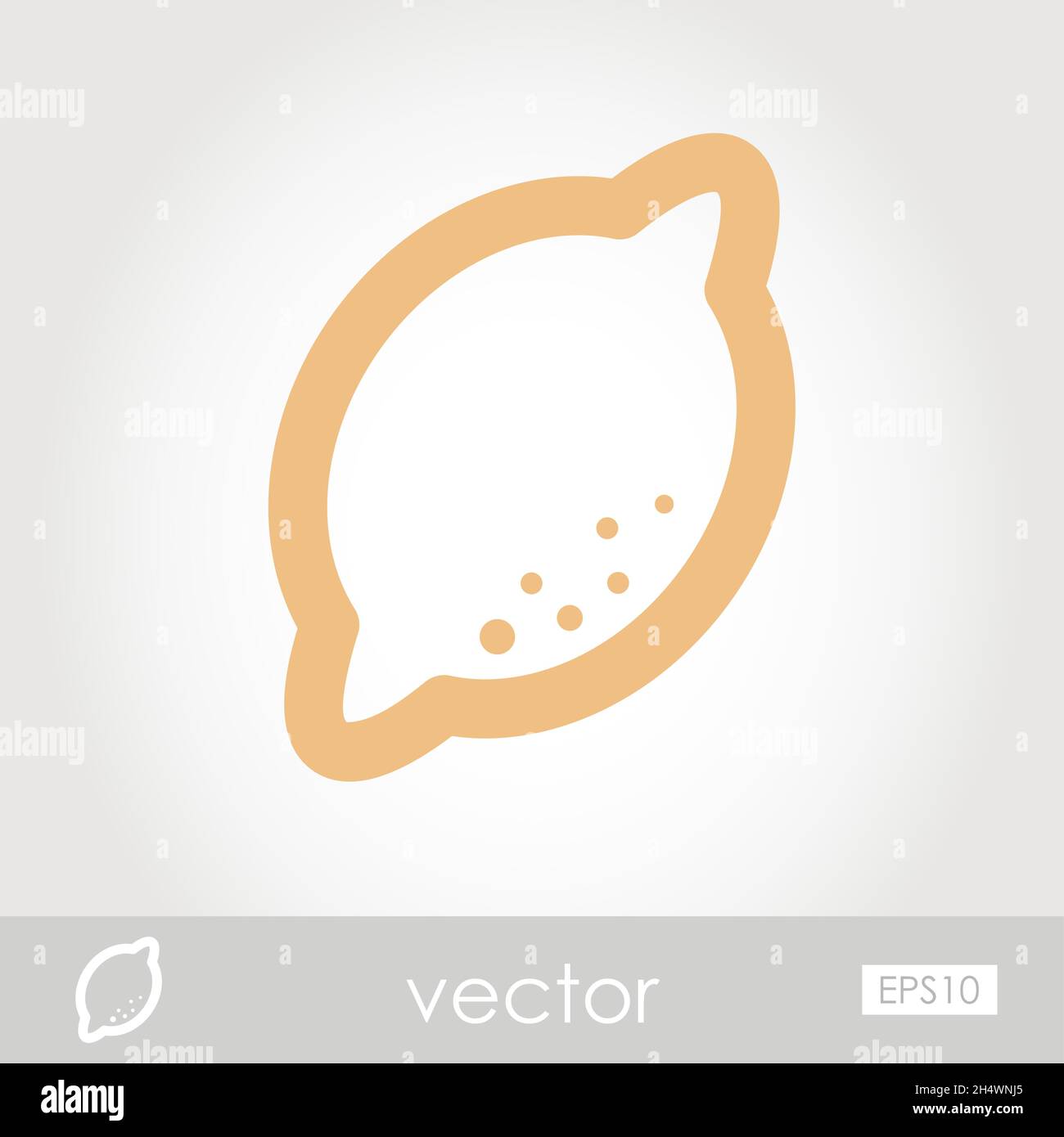 The modern vector lemon icon, eps 10 Stock Vector Image & Art - Alamy