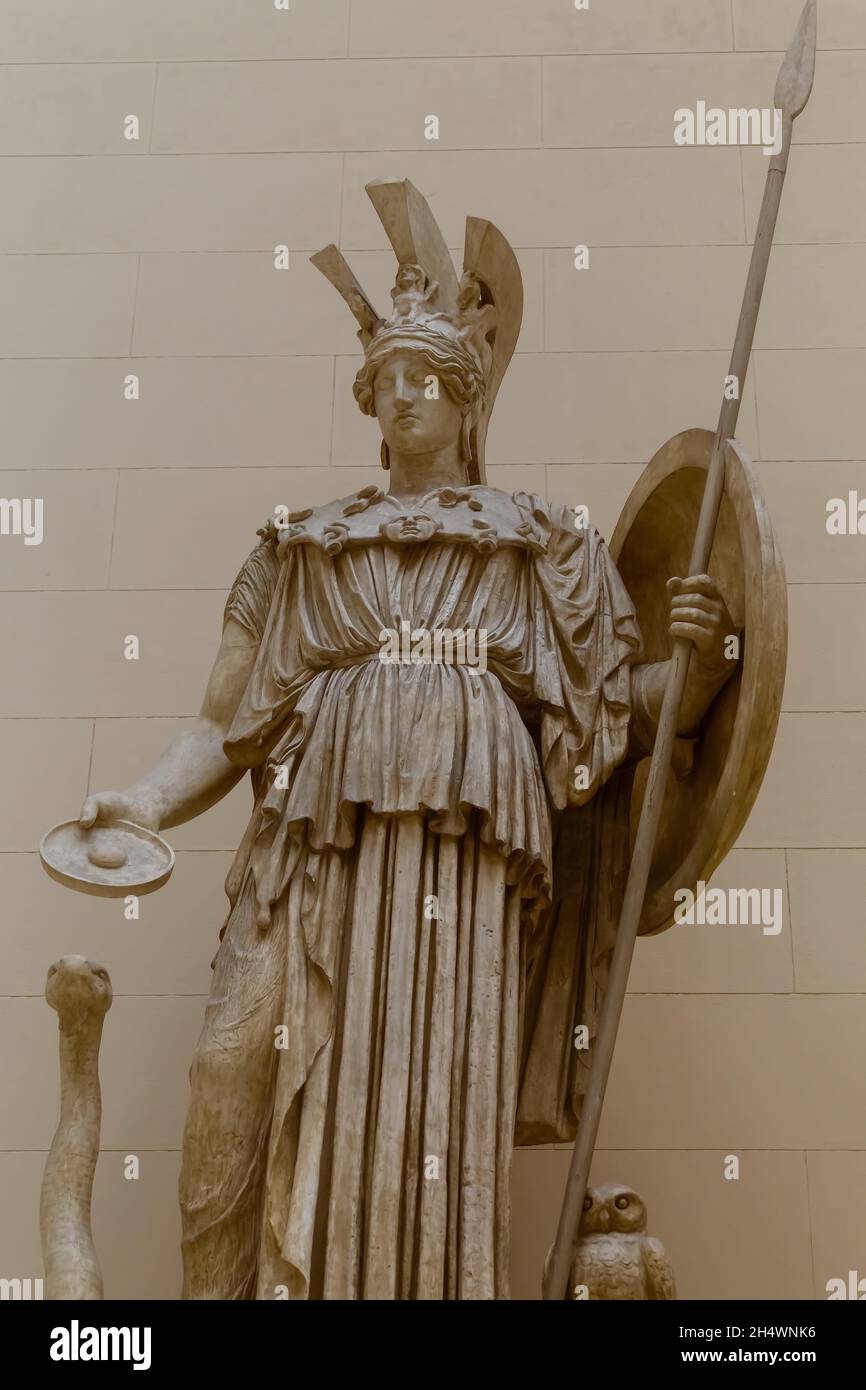 Plaster cast-reconstruction of Athena statue exhibited at The Pushkin ...
