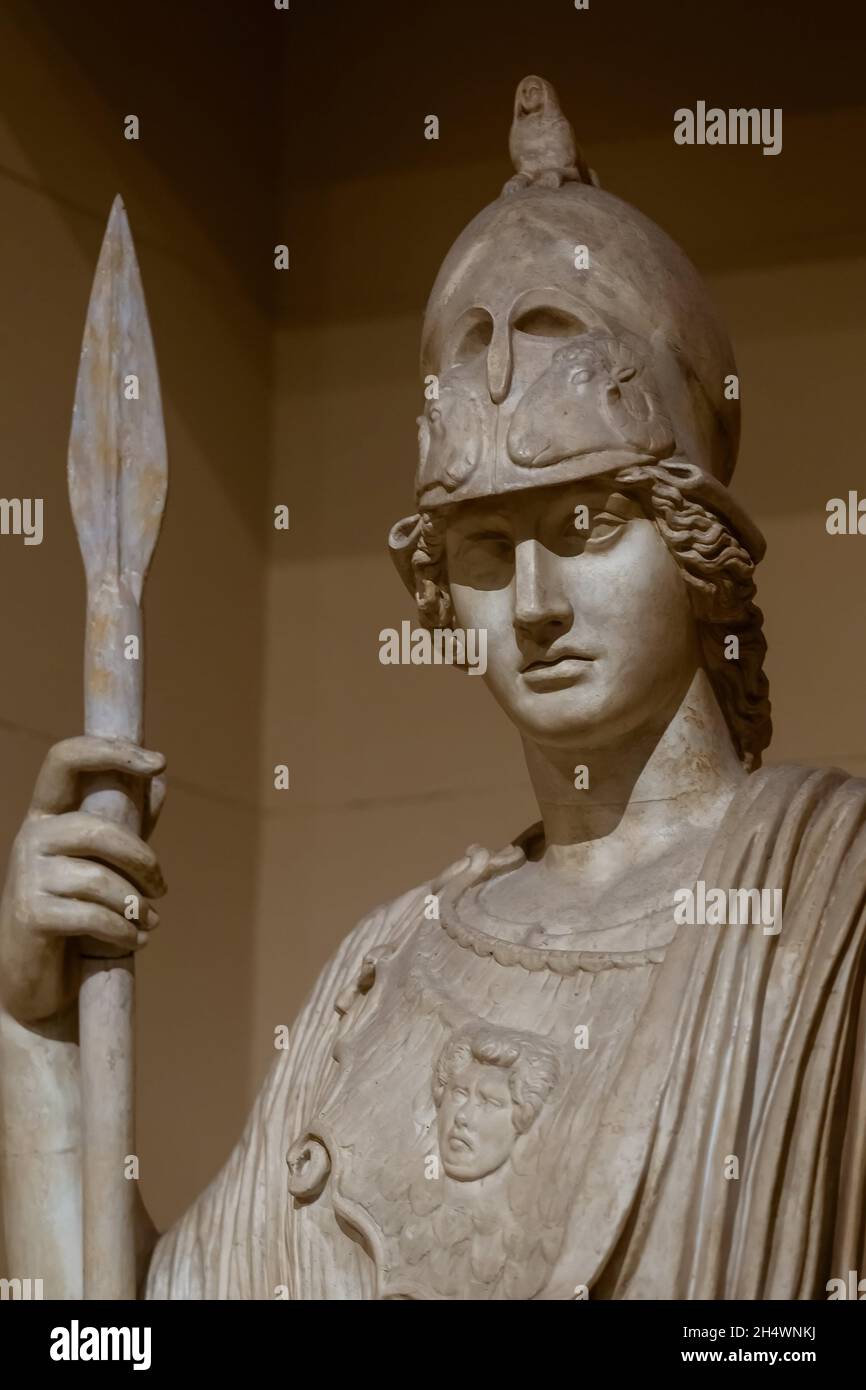Athena Giustiniani (Minerva Giustiniani) sculpture exhibited at The ...