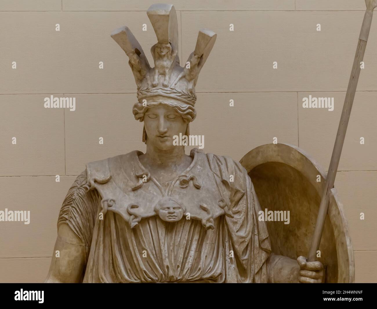 Plaster cast-reconstruction of Athena statue exhibited at The Pushkin ...