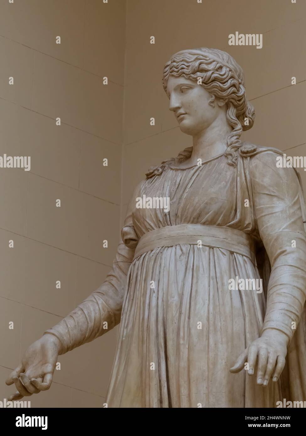 Colossal female statue, muse Melpomene exhibited at The Pushkin State ...