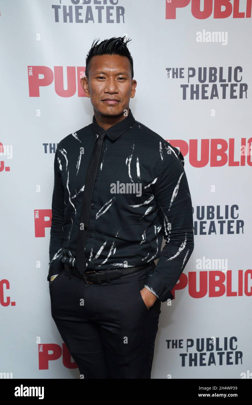 New York, NY, USA. 4th Nov, 2021. Albert Guerzon in attendance for Opening Night of THE VISITOR ...