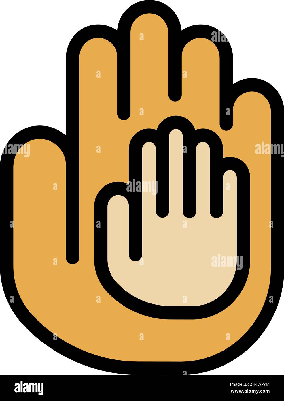 Hands help reliability icon. Outline hands help reliability vector icon ... Hands help reliability icon. Outline hands help reliability vector icon ...