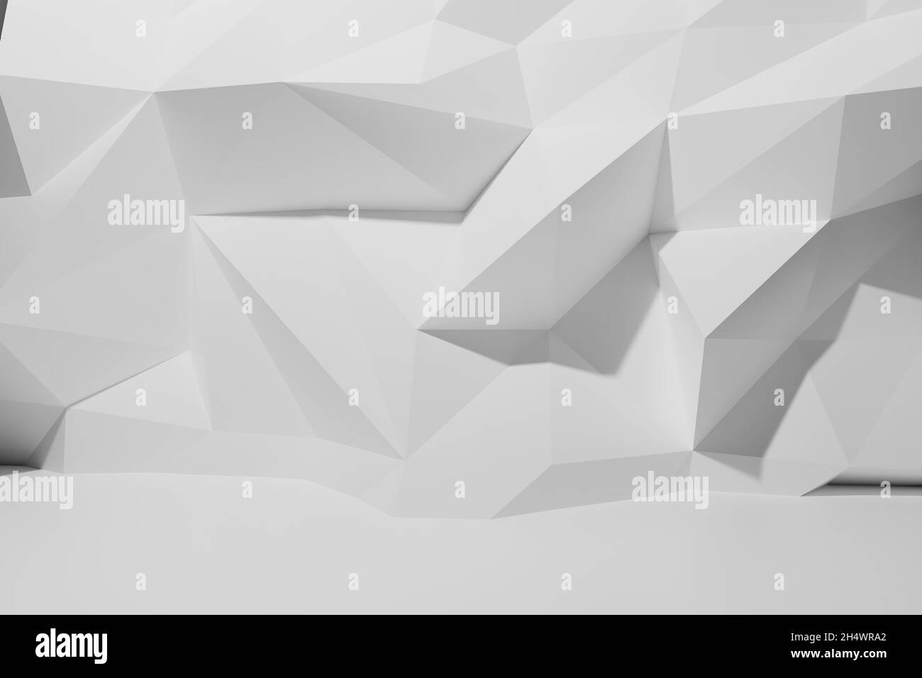 Geometry polygon white wall Stock Photo - Alamy