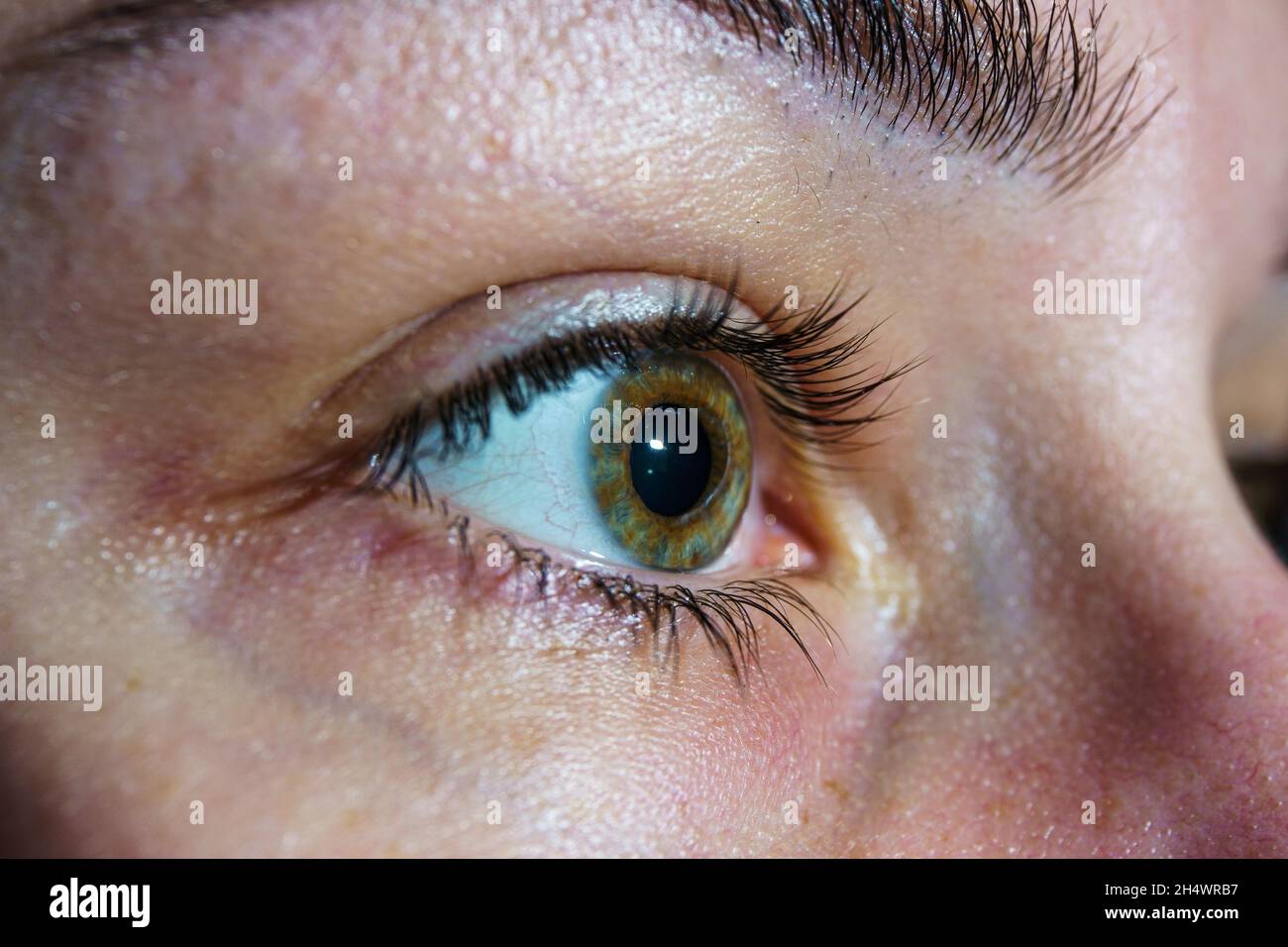 Dramatic close up female eye hi-res stock photography and images - Alamy