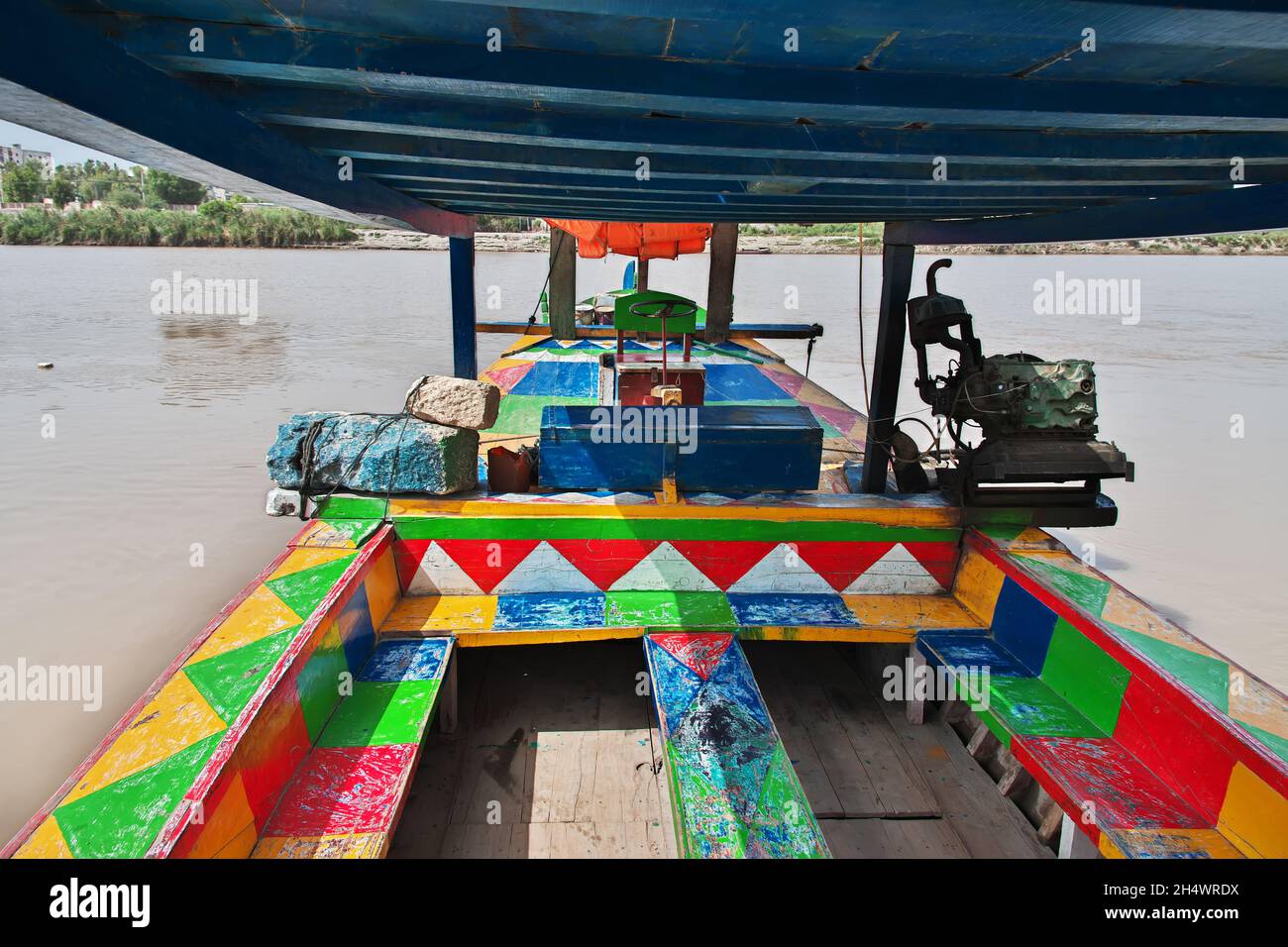 The boat of Indus River in Sukkur, Pakistan Stock Photo - Alamy