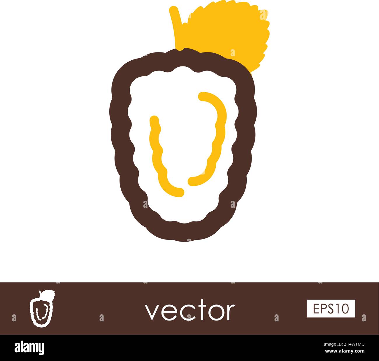 Blackberry bramble outline icon. Berry fruit. Vector illustration, eps ...