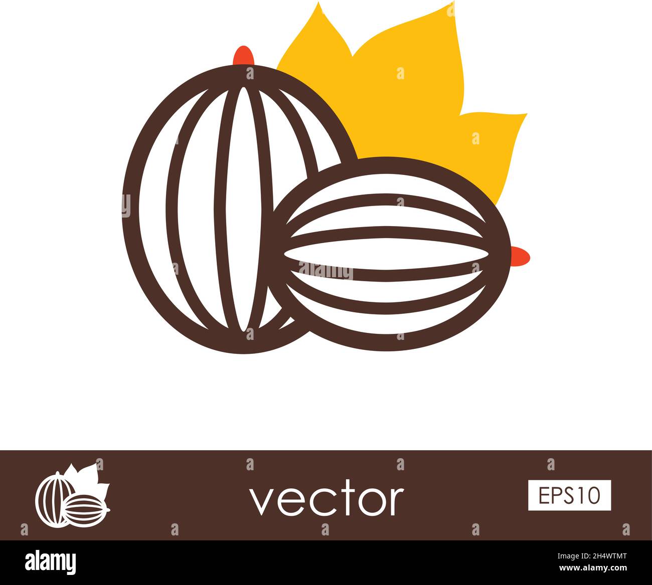 Gooseberry outline icon. Berry fruit. Vector illustration, eps 10 Stock ...