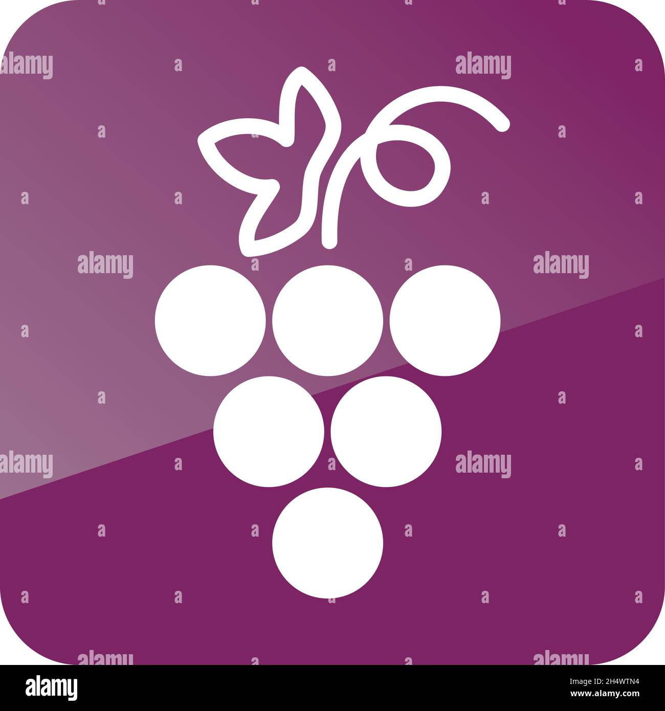 Grapes outline icon. Fruit. Vector illustration, eps 10 Stock Vector ...