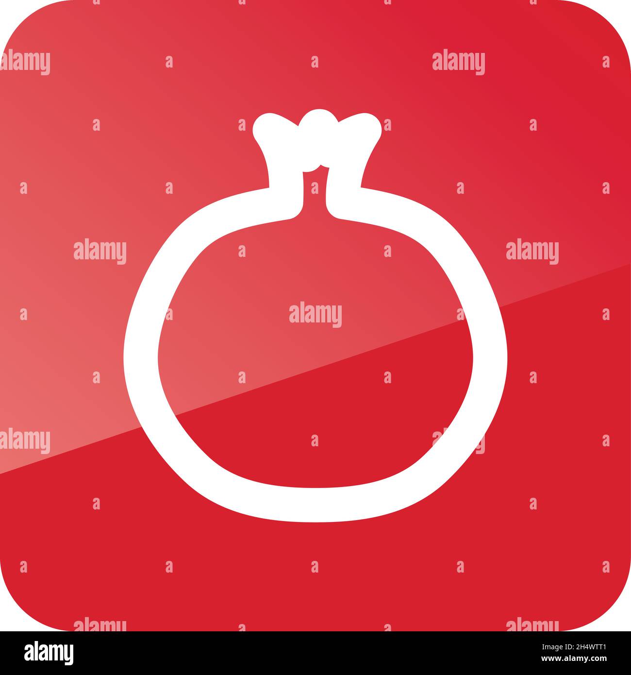 Garnet outline icon. Fruit. Vector illustration, eps 10 Stock Vector ...