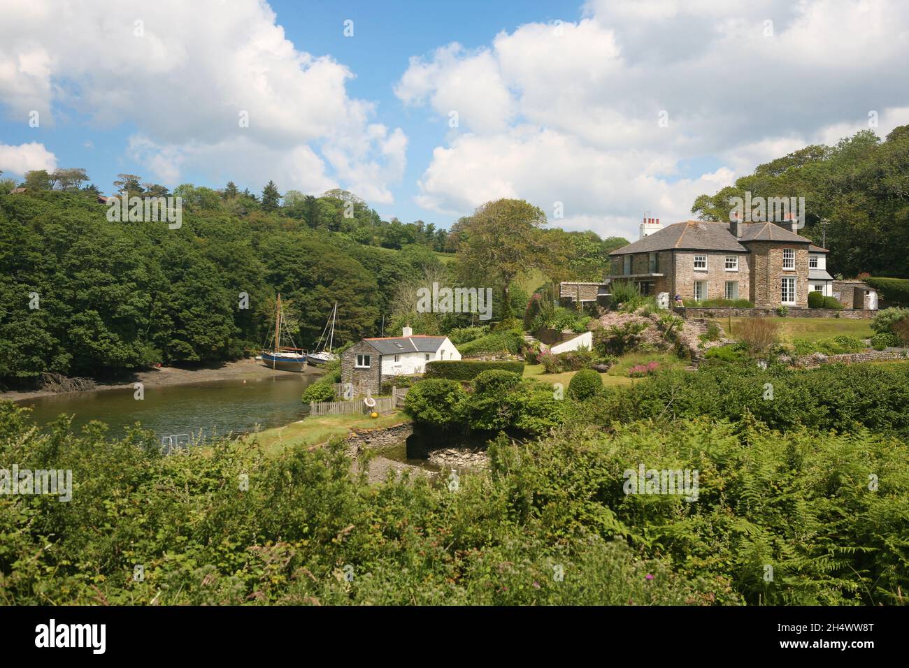 The Mill House at Froe, by Porth Creek, an arm of the Percuil River ...