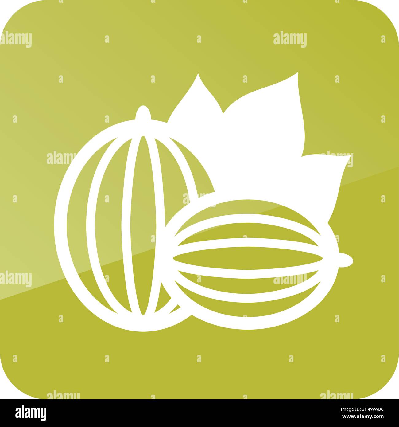 Gooseberry outline icon. Berry fruit. Vector illustration, eps 10 Stock ...