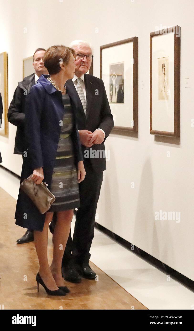 German President Frank-Walter Steinmeier and Elke Badenbender to ...