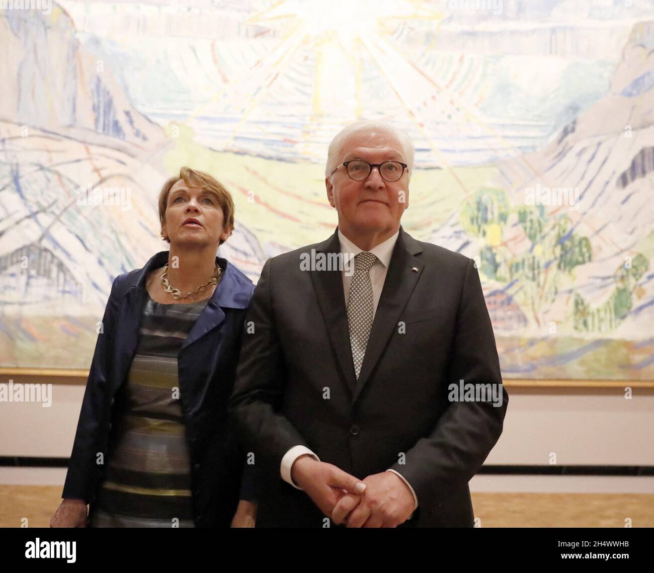 German President Frank-Walter Steinmeier and Elke Badenbender to ...