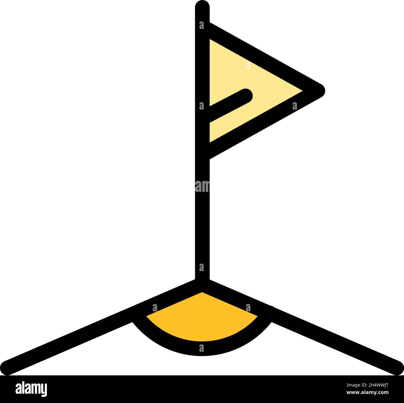 View corner flag stadium Stock Vector Images - Alamy