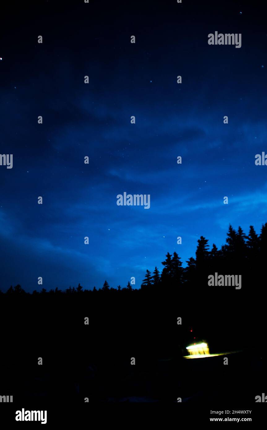 Night on Sand Beach Stock Photo - Alamy