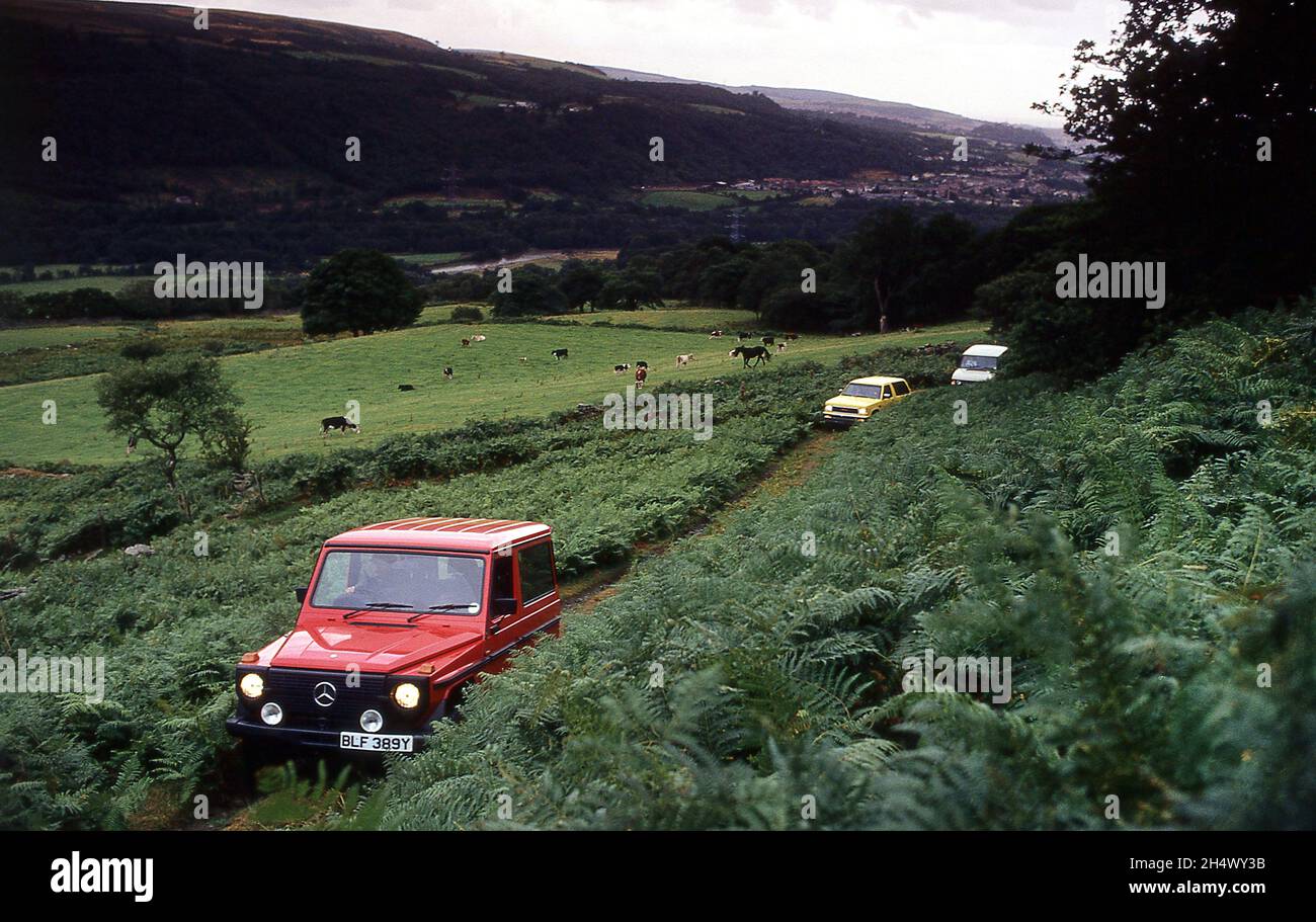 Mercedes G Wagon 300GD 4x4 road trip along the drovers trail green ...