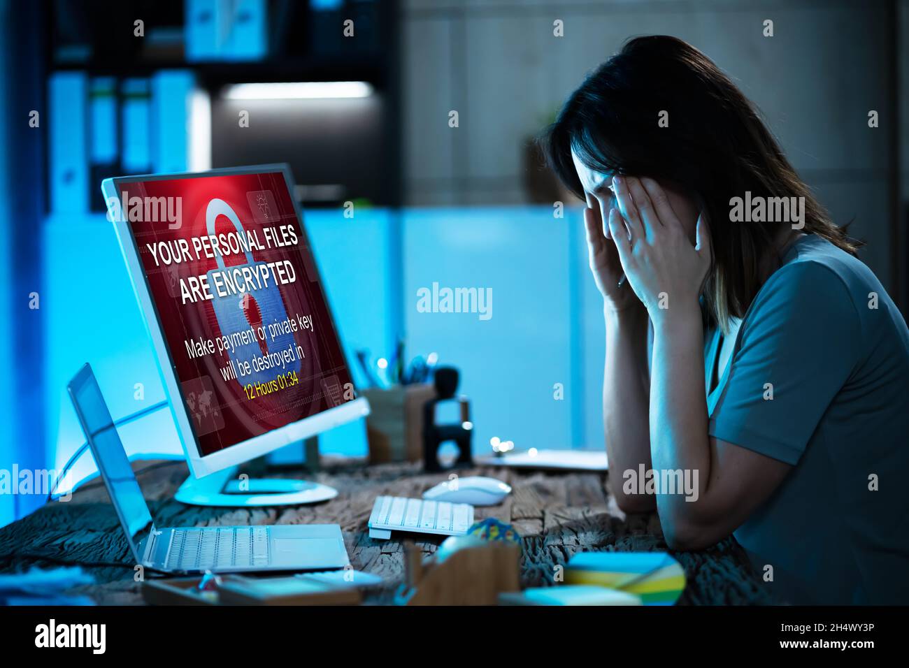 Ransomware background hi-res stock photography and images - Alamy