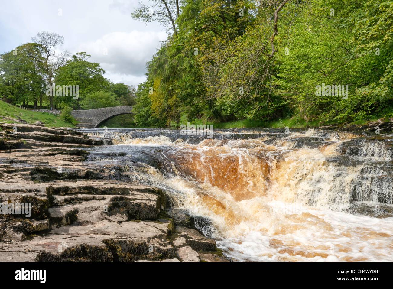View of Stainforth Force in the Yorkshire Dales Stock Photo - Alamy