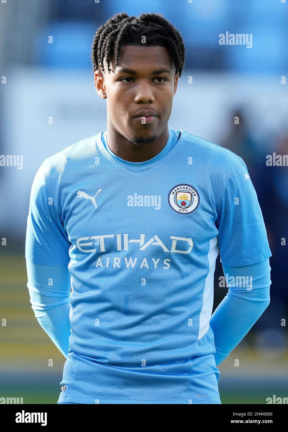 Manchester, UK. 3rd Nov, 2021. Micah Hamilton of Manchester City during ...