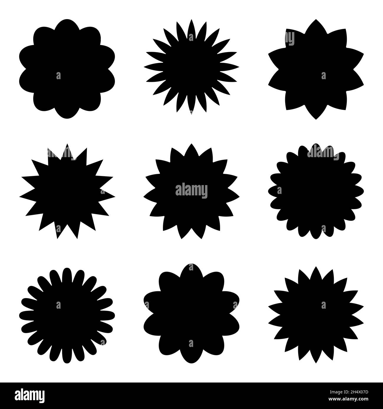 Badge starburst sale stickers Stock Vector Images - Alamy