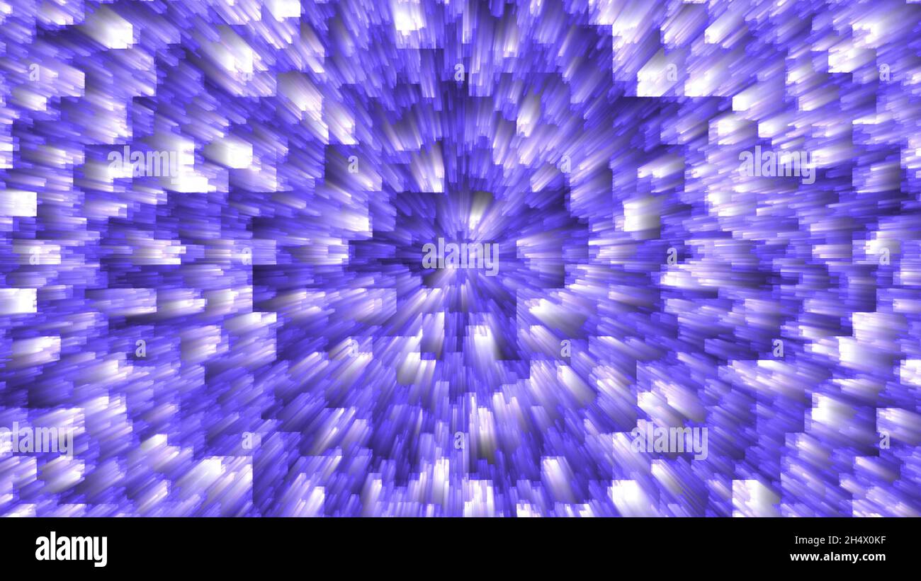 Abstract graphic background in blue design - blurred random blocks in ...