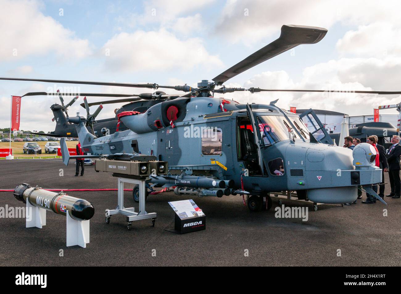 AgustaWestland AW159 Wildcat AH1 helicopter ZZ386 at Farnborough ...