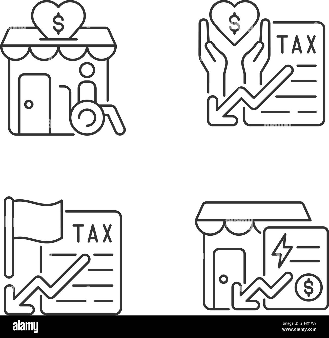Financial contribution pictogram Black and White Stock Photos & Images ...