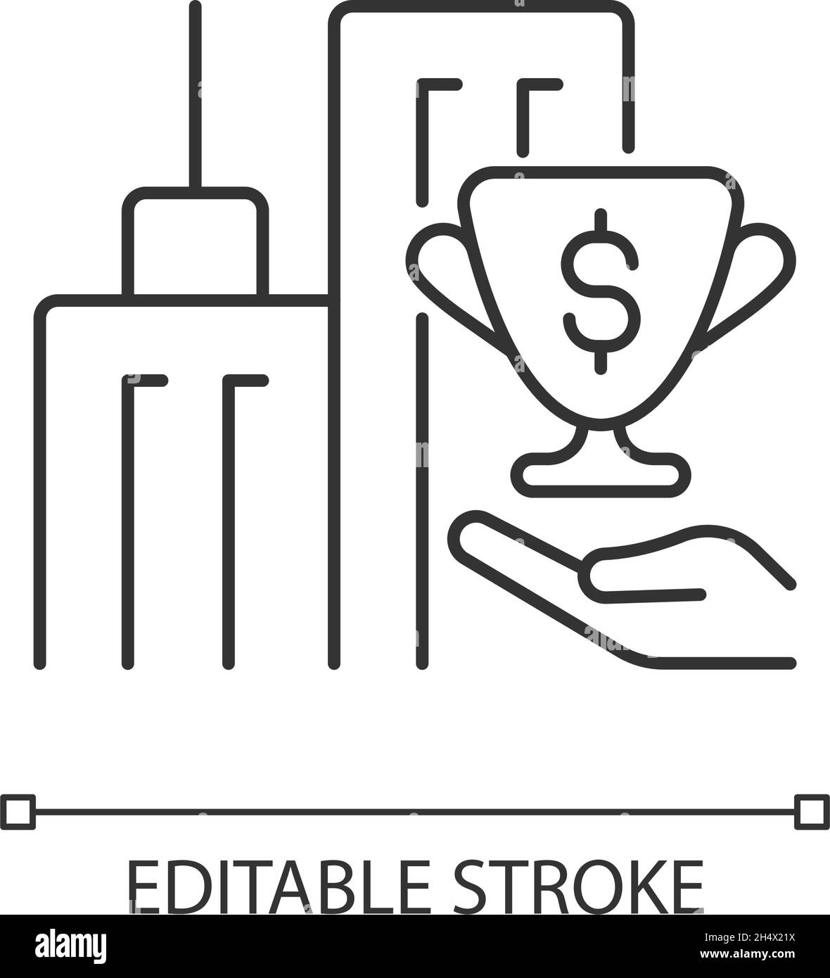 Corporate grant linear icon Stock Vector Image & Art - Alamy