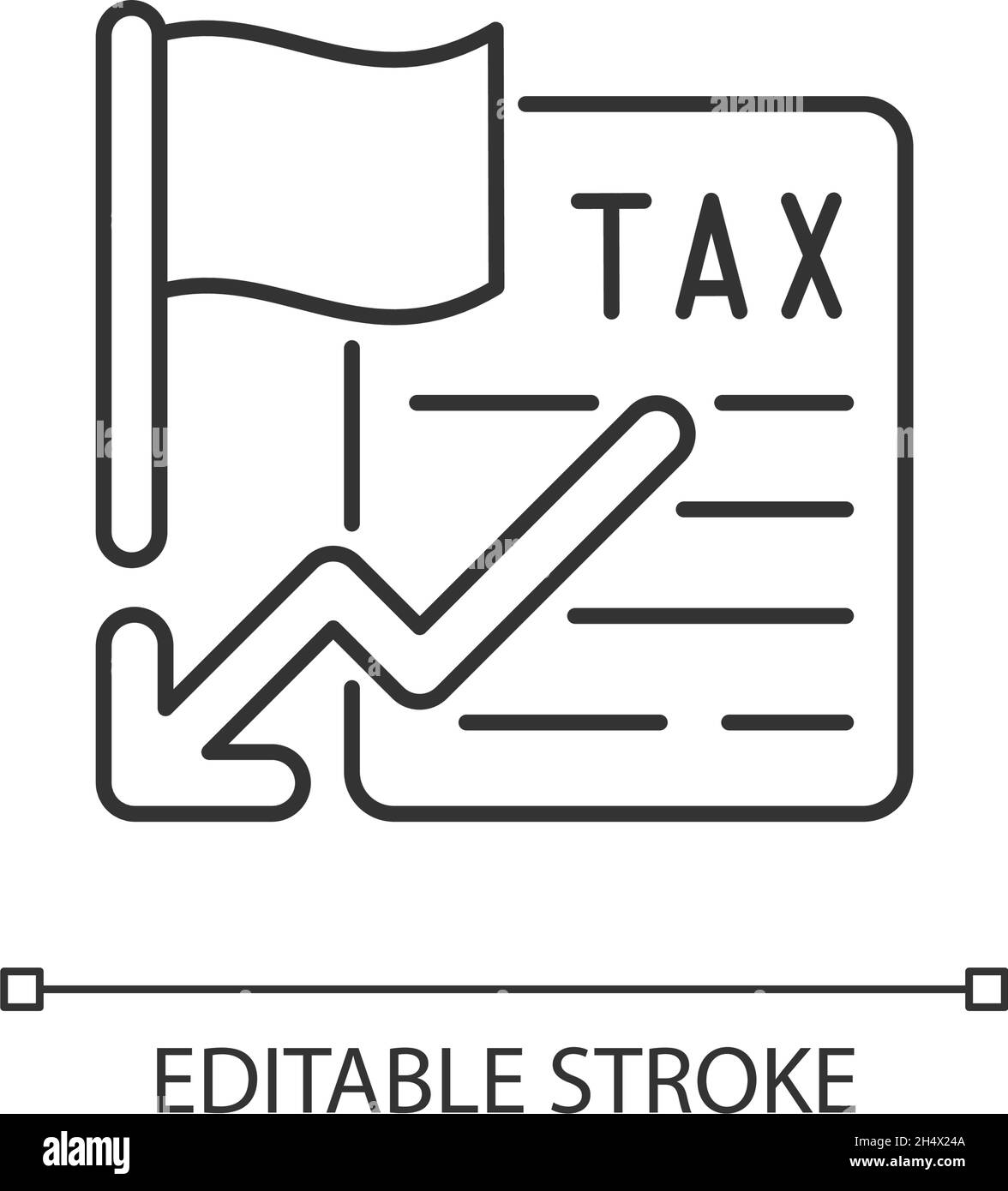 Tax relief linear icon Stock Vector Image & Art - Alamy