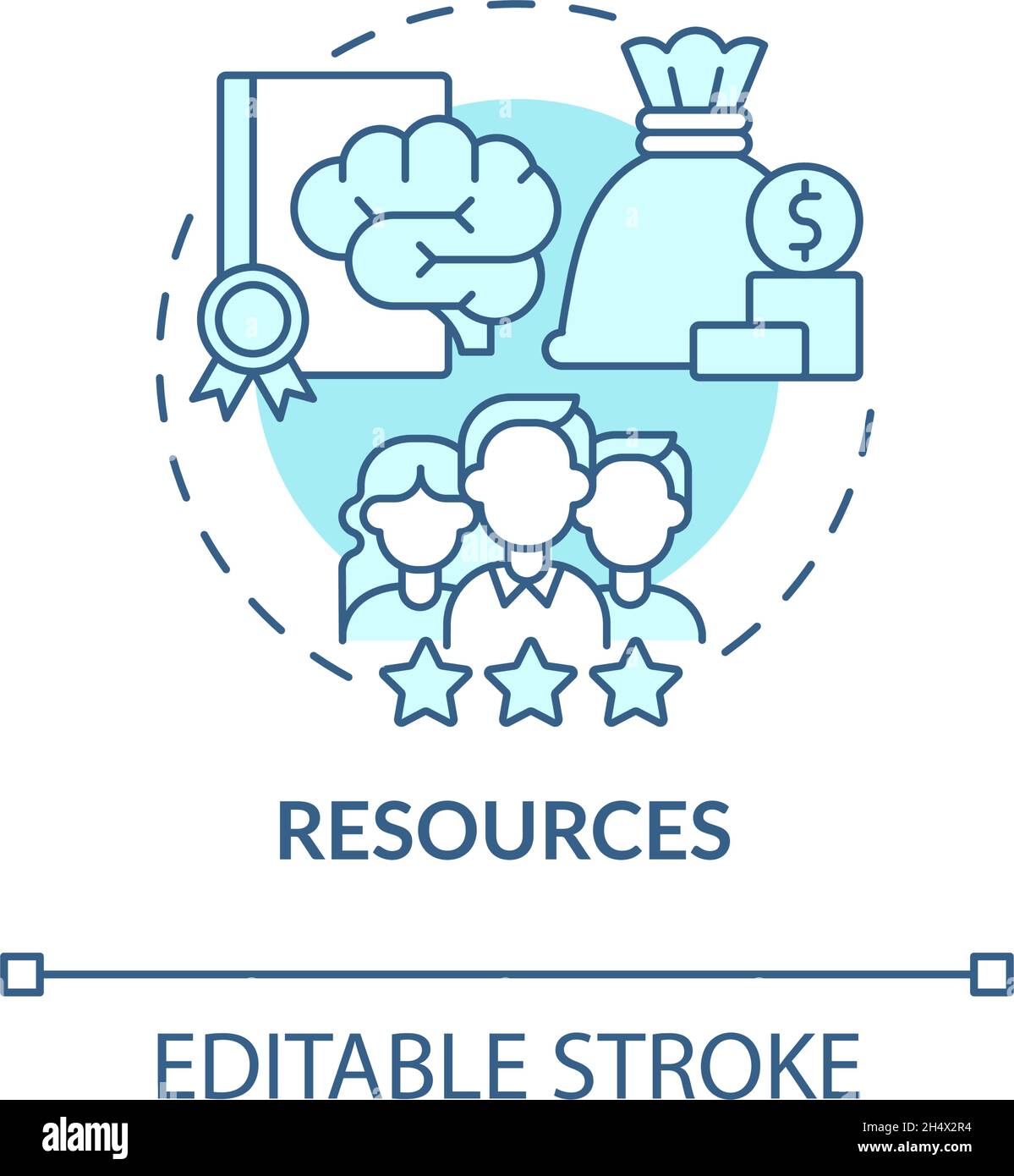 Resources blue concept icon Stock Vector Image & Art - Alamy