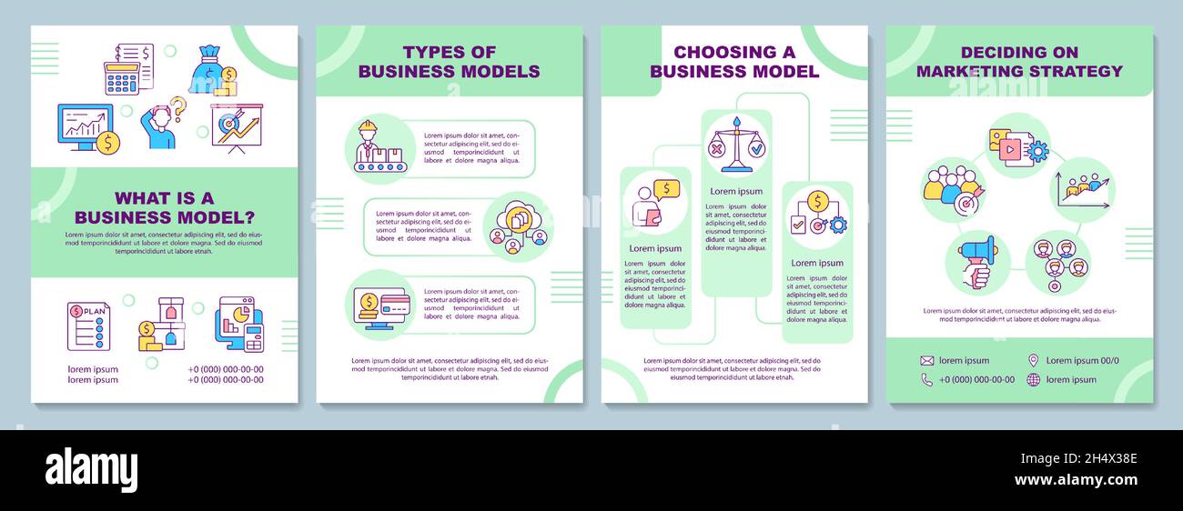 What is business model brochure template Stock Vector Image & Art - Alamy