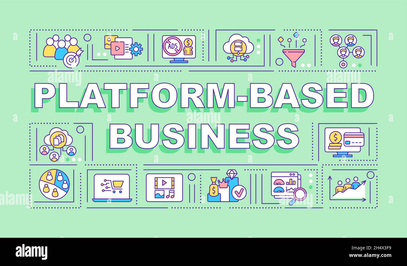 Platform based business word concepts banner Stock Vector Image & Art ...