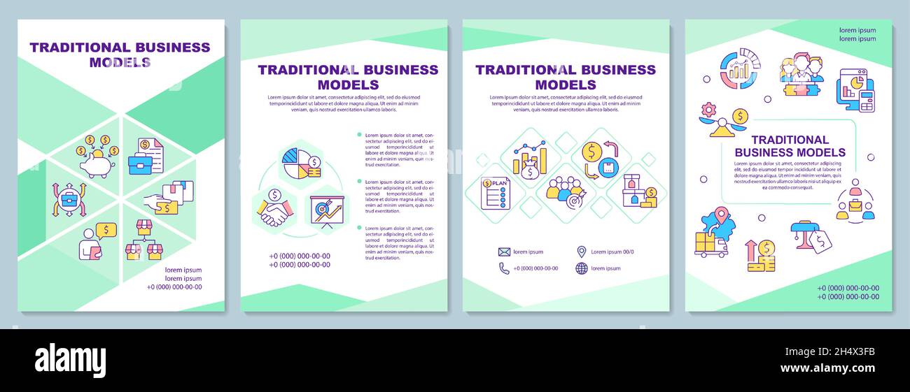 Traditional business model brochure template Stock Vector Image & Art ...