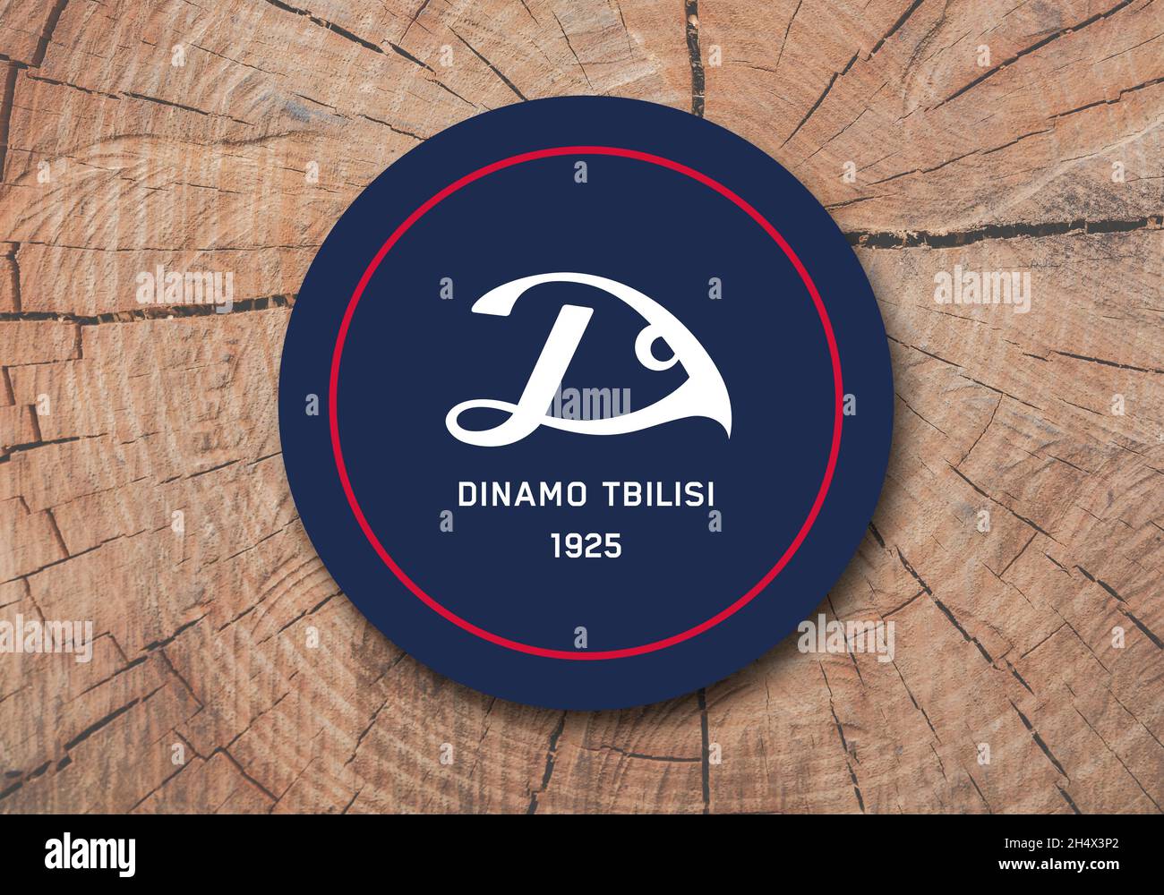 Coat of arms FC Dinamo Tbilisi, a football club from Georgia Stock ...
