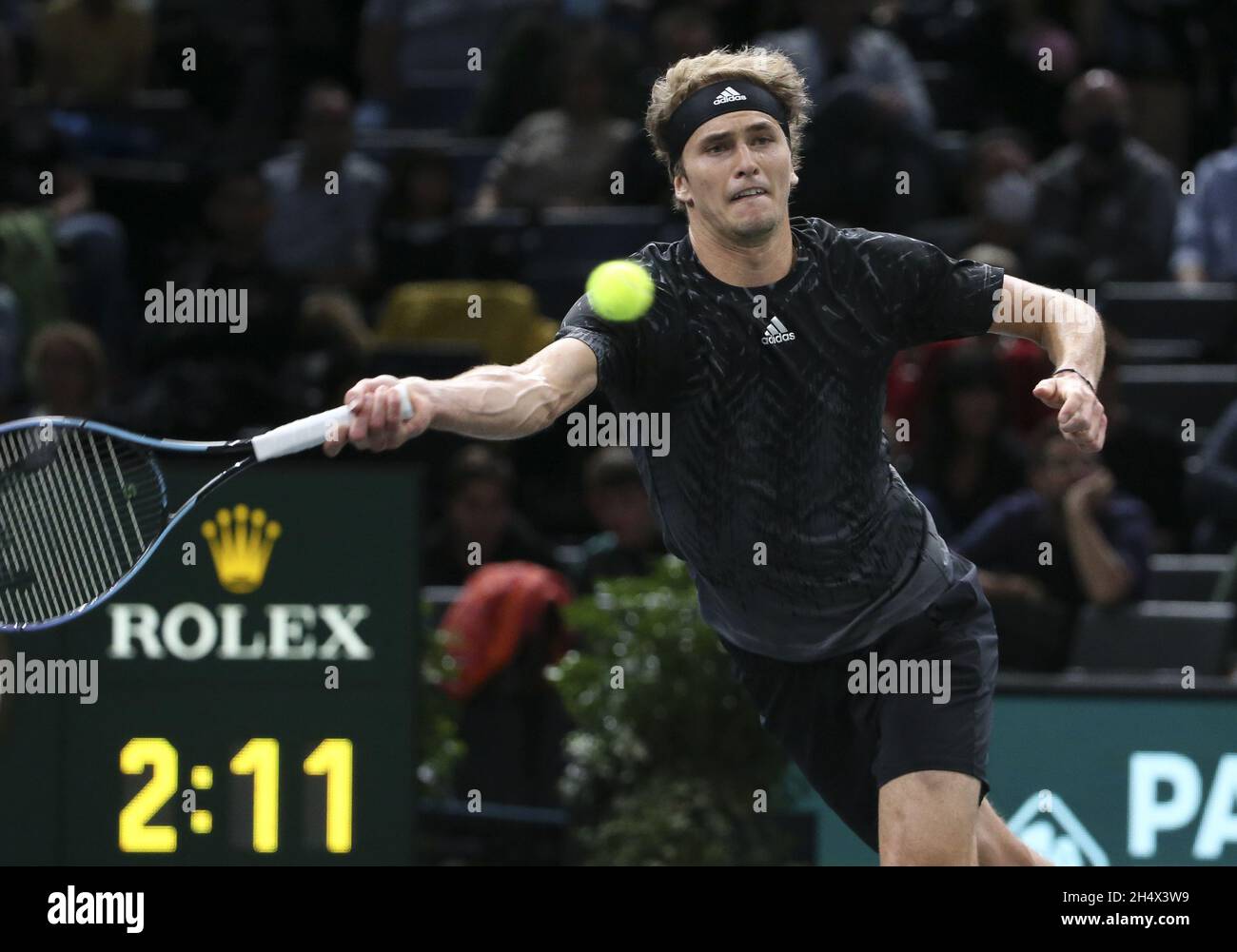 Alexander Sascha Zverev of Germany during the Rolex Paris Masters 2021 ...