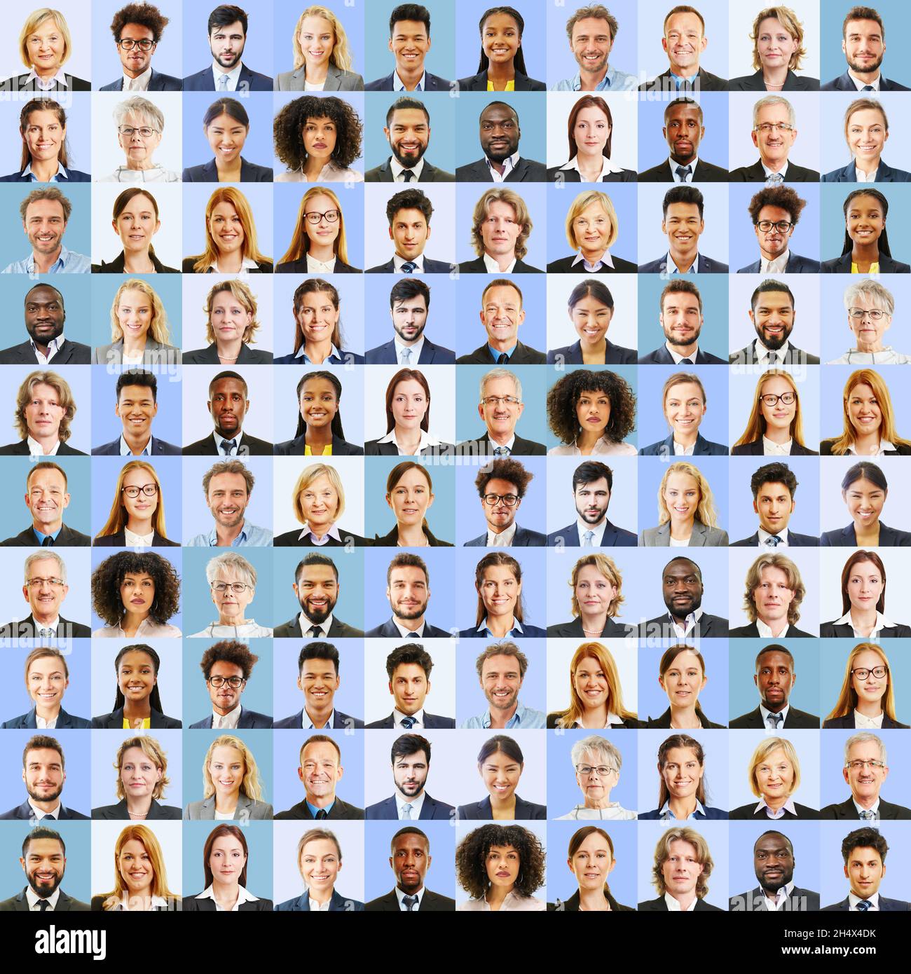 Collage business team work hi-res stock photography and images - Alamy