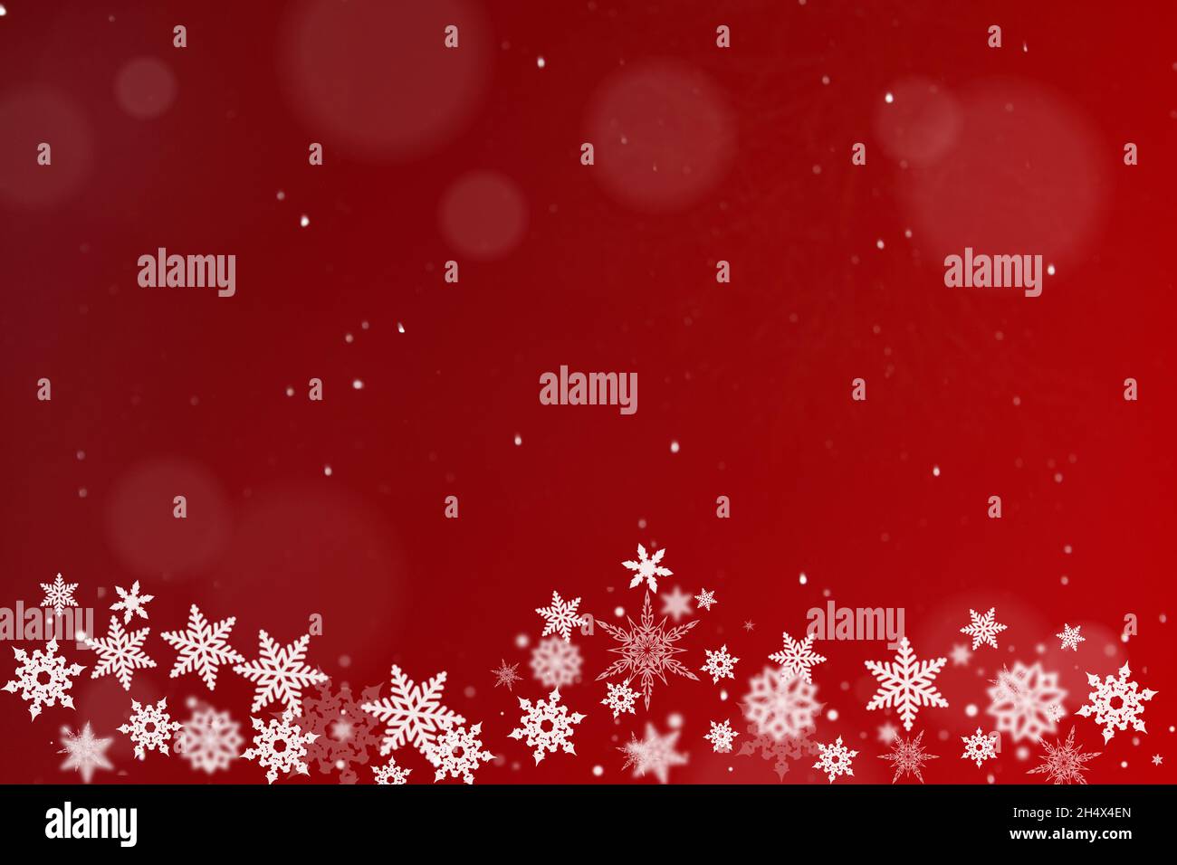 Winter with snow as a background in red Stock Photo - Alamy