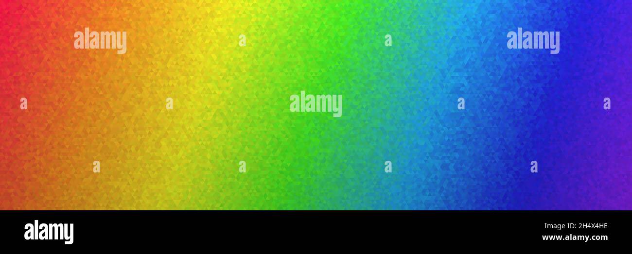 Low poly polygon texture in colorful rainbow colors as a header ...